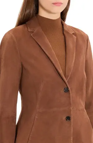 Theory Shaped Suede Blazer