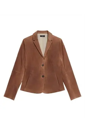 Theory Shaped Suede Blazer