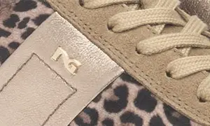 NEROGIARDINI Leopard Print Suede Sneakers