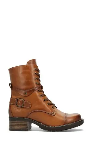 TAOS Crave Leather Combat Boots - Tan