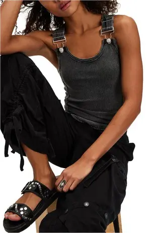 Free People Jamie Buckle Tank - Black
