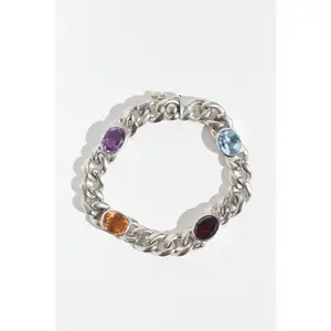 67JEWELRY Sterling Gemstone Bracelet - Silver