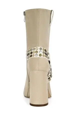 AZALEA WANG Dyzma Moto Platform Bootie - Bone