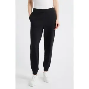 Eileen Fisher Waffle Knit Jogger Pants - Black