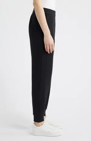 Eileen Fisher Waffle Knit Jogger Pants - Black