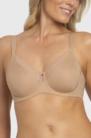 DOMINIQUE INTIMATES Mallory Smoothing Underwire Minimizer Bra - Mocha