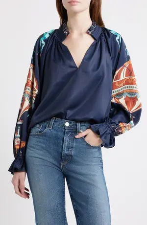 Ciebon Cuffed Blouses