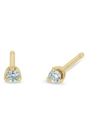 Zoe Chicco 14k Gold Stud Earrings - Yellow Gold/diamond
