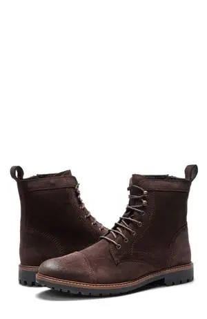 A. VEER Wilder Lace-up Boots - Brown Suede