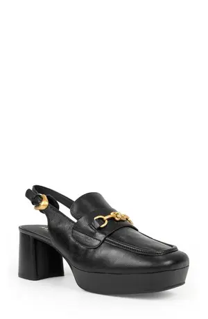 Aerosoles Sorin Slingback Bit Loafer Pump - 001-black Leather