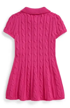 Ralph Lauren Cable Knit Cotton Sweater Dress