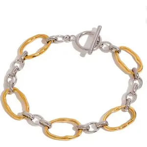MACRAE & CO. Mixed Metal Chain Link Bracelet - Gold/silver