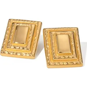 MACRAE & CO. Veronica Stud Earrings - Gold