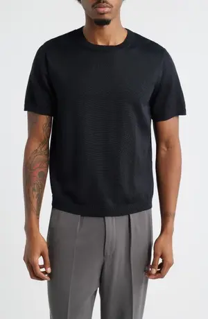 Open Edit Short Sleeve Sweaters For Men