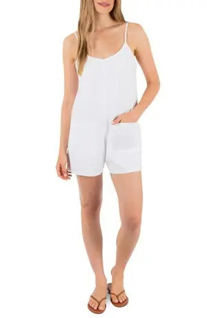 Hurley Wavy Days Romper - White