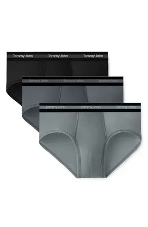 Tommy John 3-pack Comfort Micro Briefs - Black Turbulence Monument