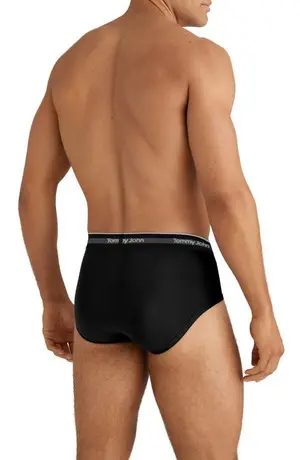 Tommy John 3-pack Comfort Micro Briefs - Black Turbulence Monument