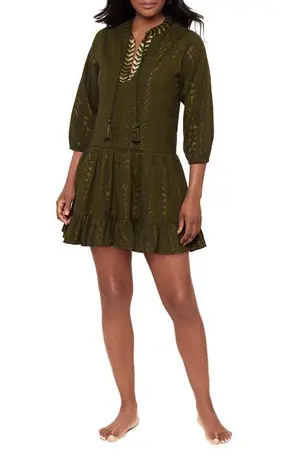 MIRACLESUIT® Metallic Jacquard Cover-up Dress - Nori