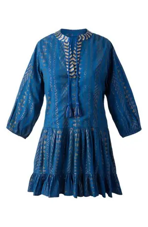 Miraclesuit Metallic Jacquard Cover-up Dress - Twilight