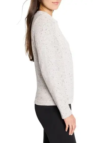 NIC+ZOE Knit & Woven Zip Front Jacket