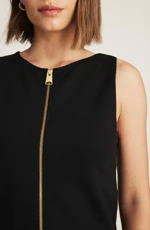 MAVI Front Zip Sleeveless Crop Top