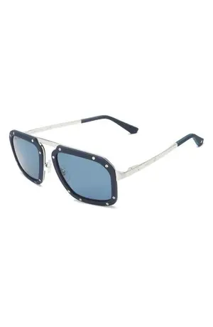 CARTIER 55mm Polarized Navigator Sunglasses