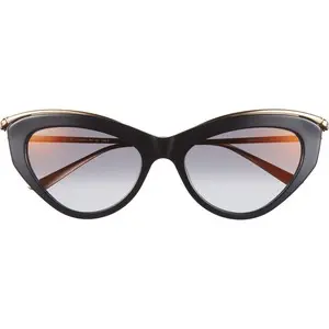 CARTIER 55mm Gradient Cat-eye Sunglasses - Black