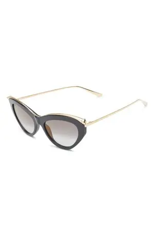 CARTIER 55mm Gradient Cat-eye Sunglasses - Black