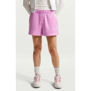 Nike Sportswear Phoenix Fleece Mid-rise 4-inch Shorts - Light Magenta/sail
