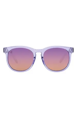 BLENDERS EYEWEAR 54mm H-series Polarized Round Sunglasses - Lilac Lush