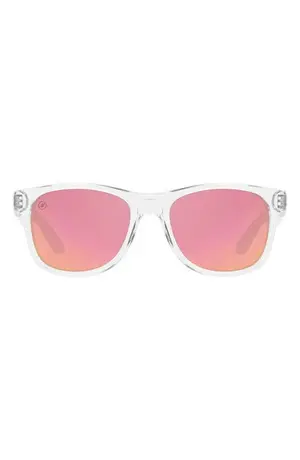 BLENDERS EYEWEAR 53.5mm Polarized Square Sunglasses - Ice Palace