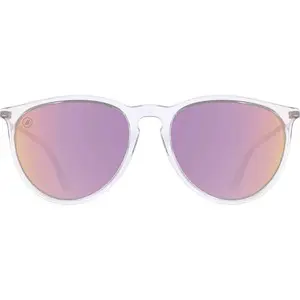 BLENDERS EYEWEAR 53.8mm North Park Polarized Round Sunglasses - Aspen Rose