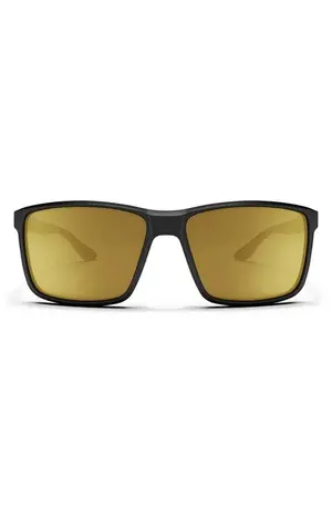 BLENDERS EYEWEAR 57mm Polarized Square Sunglasses - Matte Black