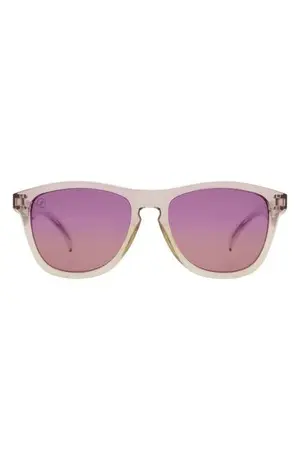 BLENDERS EYEWEAR 53.5mm L-series Polarized Square Sunglasses - Lilac Lush Fade