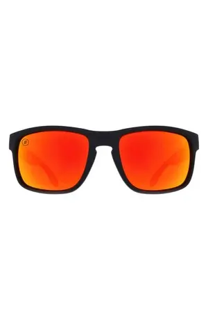 BLENDERS EYEWEAR 55mm Polarized Square Sunglasses - Red Strike