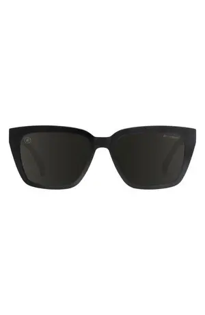BLENDERS EYEWEAR 54mm Polarized Square Sunglasses - Black Limo