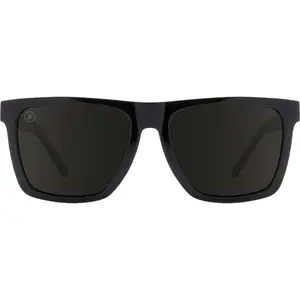 BLENDERS EYEWEAR 54mm Romeo Polarized Square Sunglasses - Blackjacket