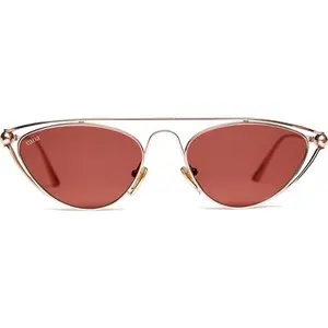VADA Julia Cat-eye Sunglasses - Rose Gold Titanium