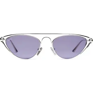 VADA Julia Cat-eye Sunglasses - Silver Titanium