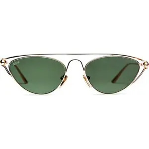 VADA Julia Cat-eye Sunglasses - Yellow Gold Titanium