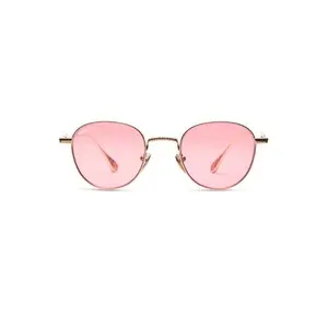 VADA Orb Sunglasses Yellow Gold - Fuchsia