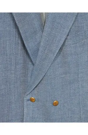 FORTELA David Double-breasted Linen Blend Jacket - Sky