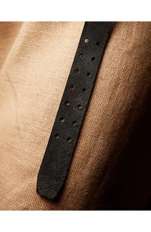 FORTELA Tasha Leather Belt - Black