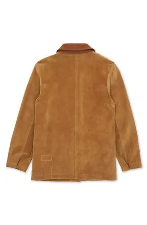 FORTELA Montana Work Suede Leather Jacket - Camel