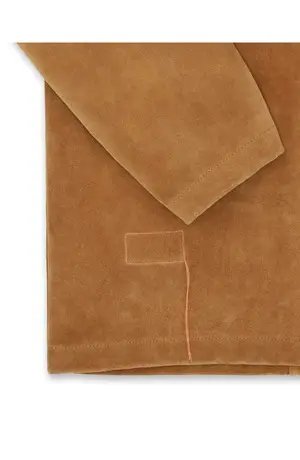 FORTELA Montana Work Suede Leather Jacket - Camel