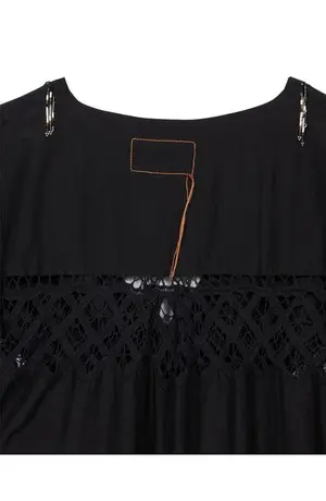 FORTELA Alice Cotton-silk Embroidered Dress