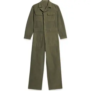 FORTELA Vania Cotton Jumpsuit - Army Green