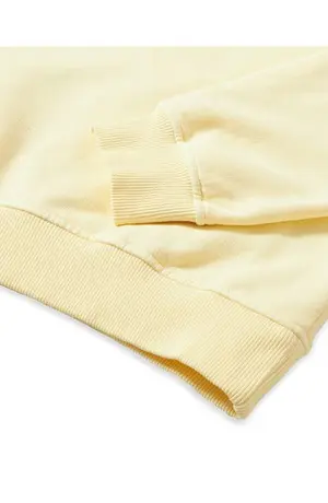 FORTELA Yale Brushed Jersey Quarter-zip Collared Sweatshirt - Canary