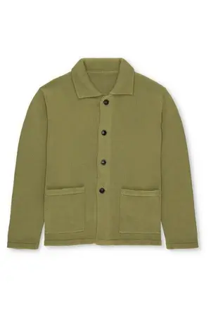 FORTELA Beta Cotton Cardigan - Olive