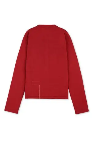 FORTELA Cashmere Serafino Jersey Shirt - Wine